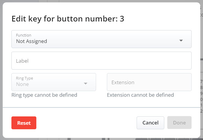 Programming User Phone Keys